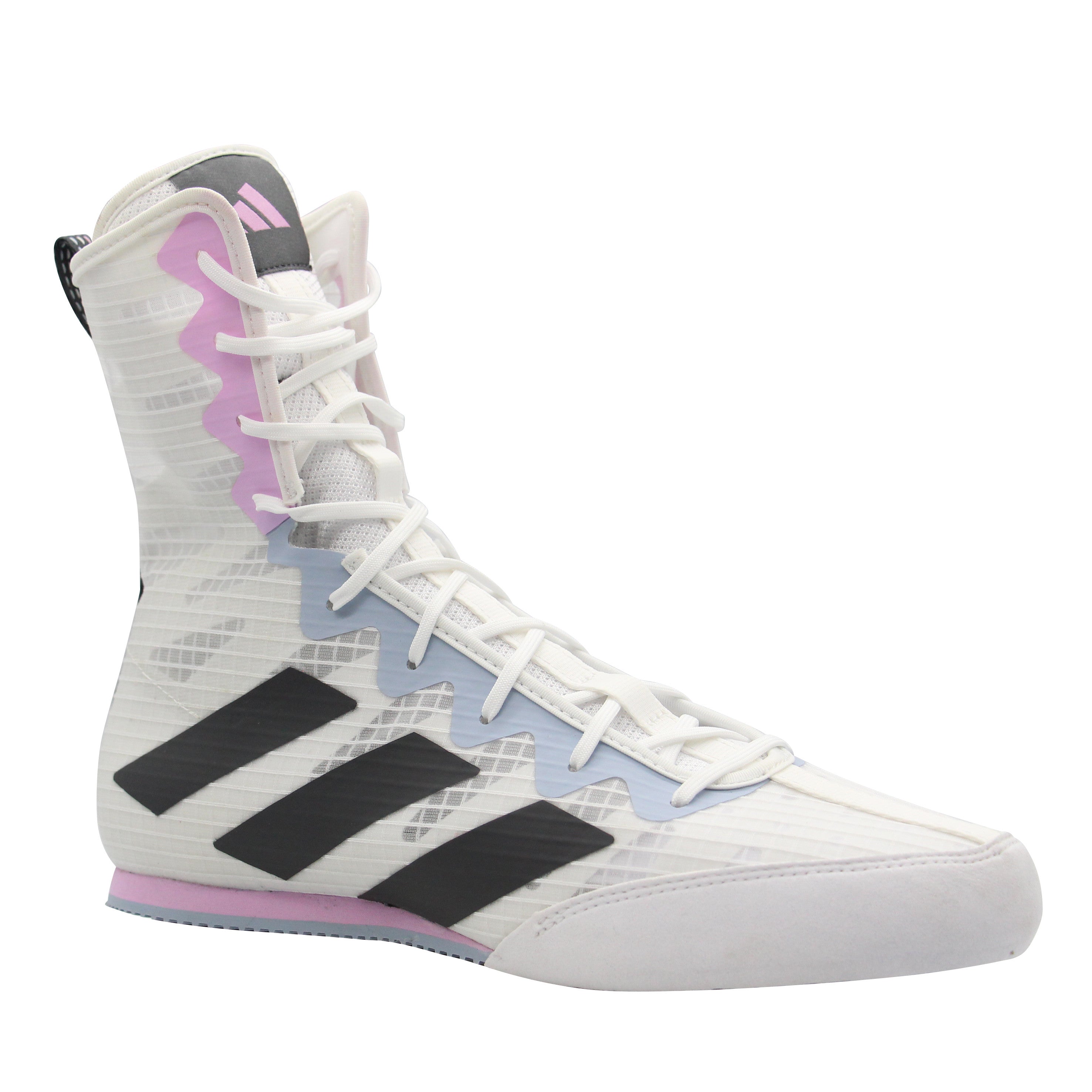 adidas Box Hog 4 Boxing Boots - White/Grey/Lilac – B2B CombatShop